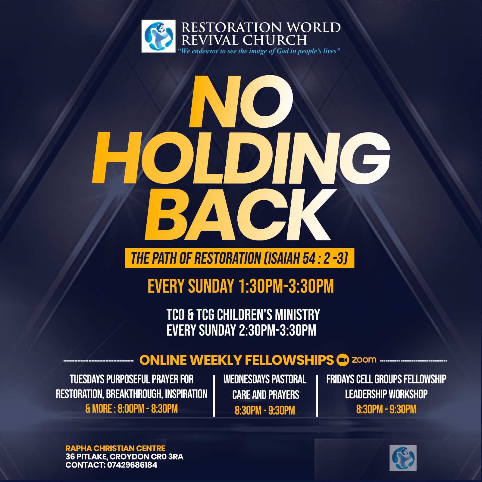 Restoration World Revival Church | We endeavour to see the image God in ...